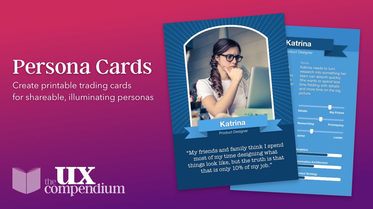 Persona Cards in the UX Compendium